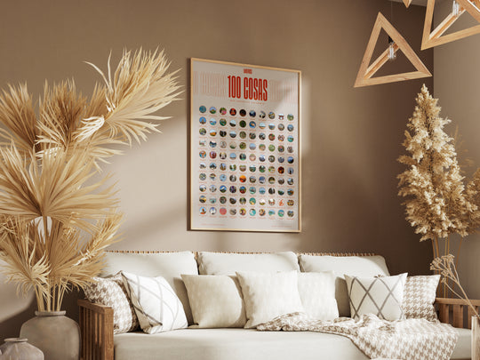 100 Cosas que Hacer | Póster Interactivo con Alcancía – Viajerosdyd