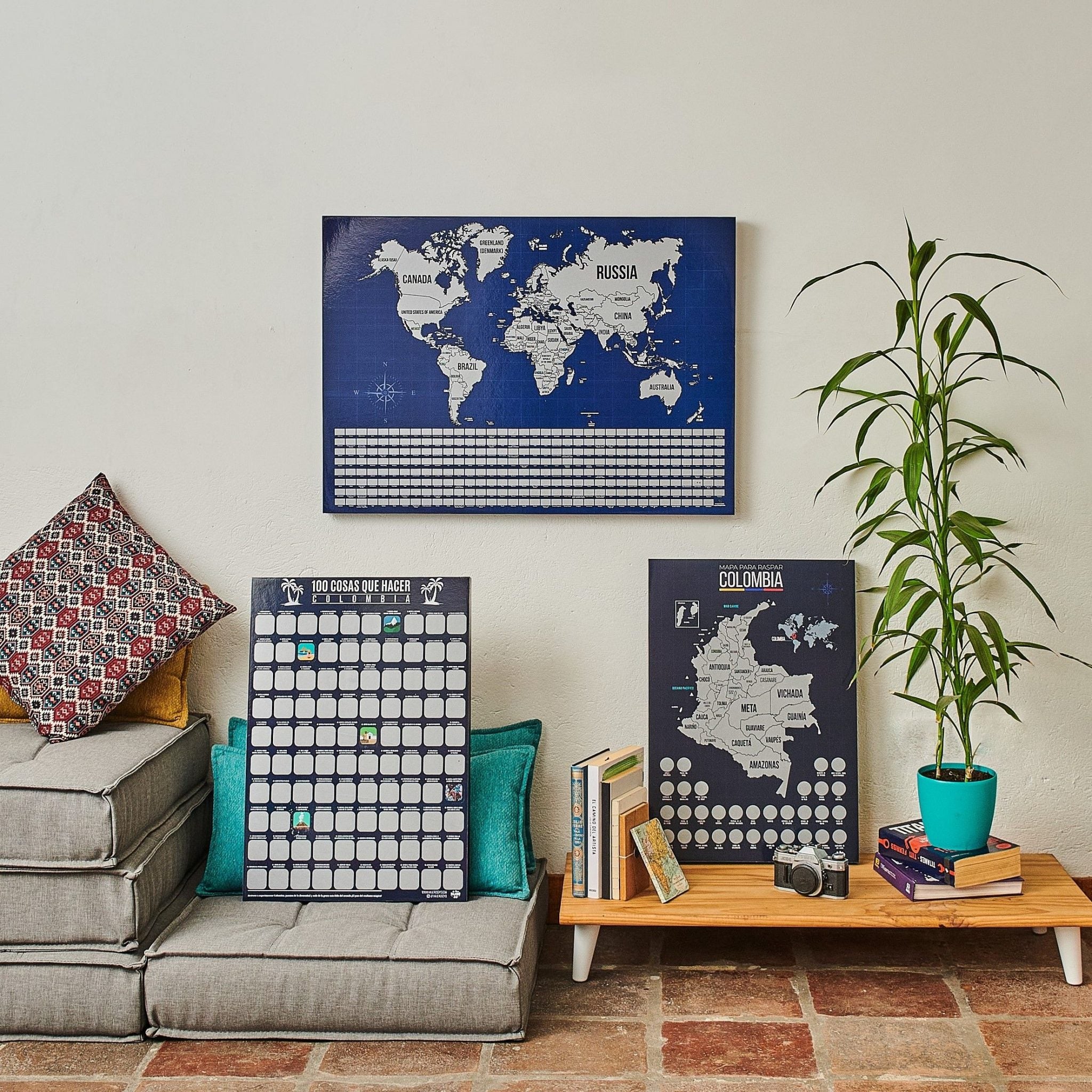 Marco MDF para colgar mapas y decorar espacios – Viajerosdyd